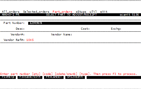 CDK Demo ScanIt Parts