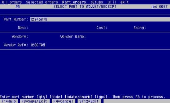 CDK Demo ScanIt Parts