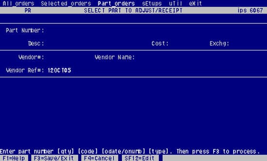 CDK Demo ScanIt Parts