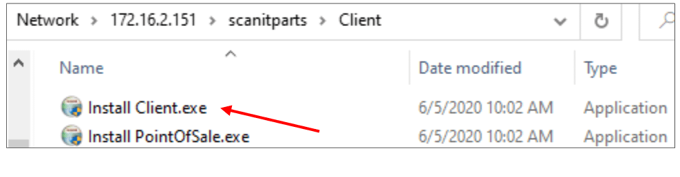 Install a Client Machine ScanIt Parts